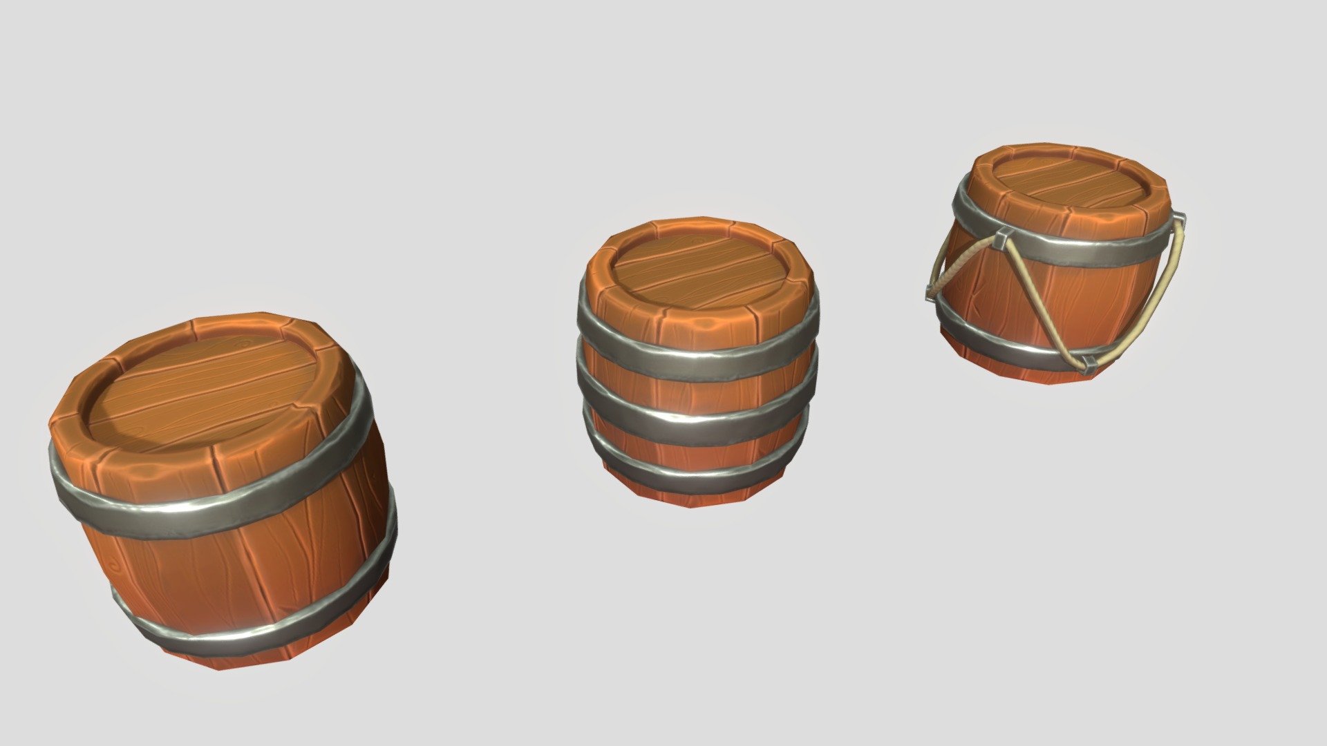 stylized barrels - Download Free 3D model by 3Dalis (@adalis) [1010144 ...