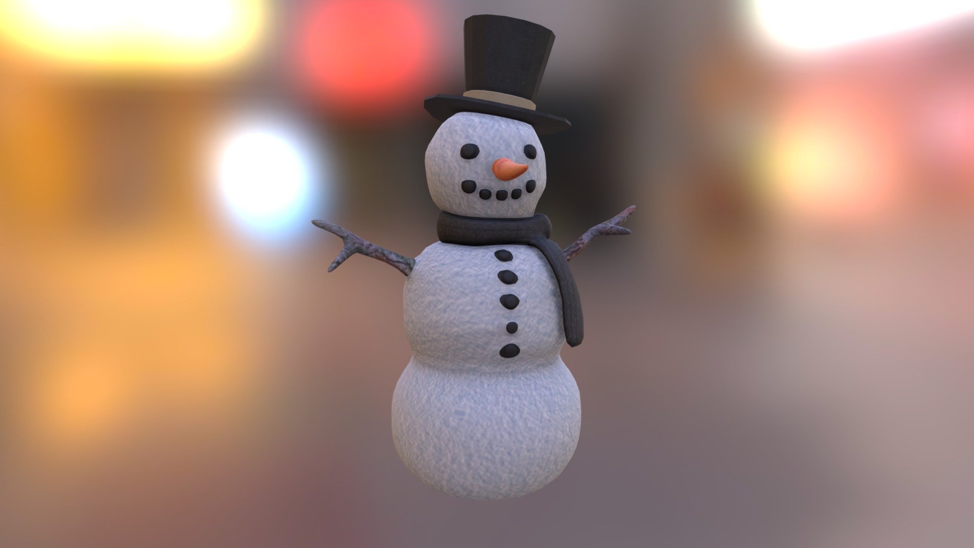 Snowman - Download Free 3D model by Junaid Amin (@junaidamin) [1010d97 ...