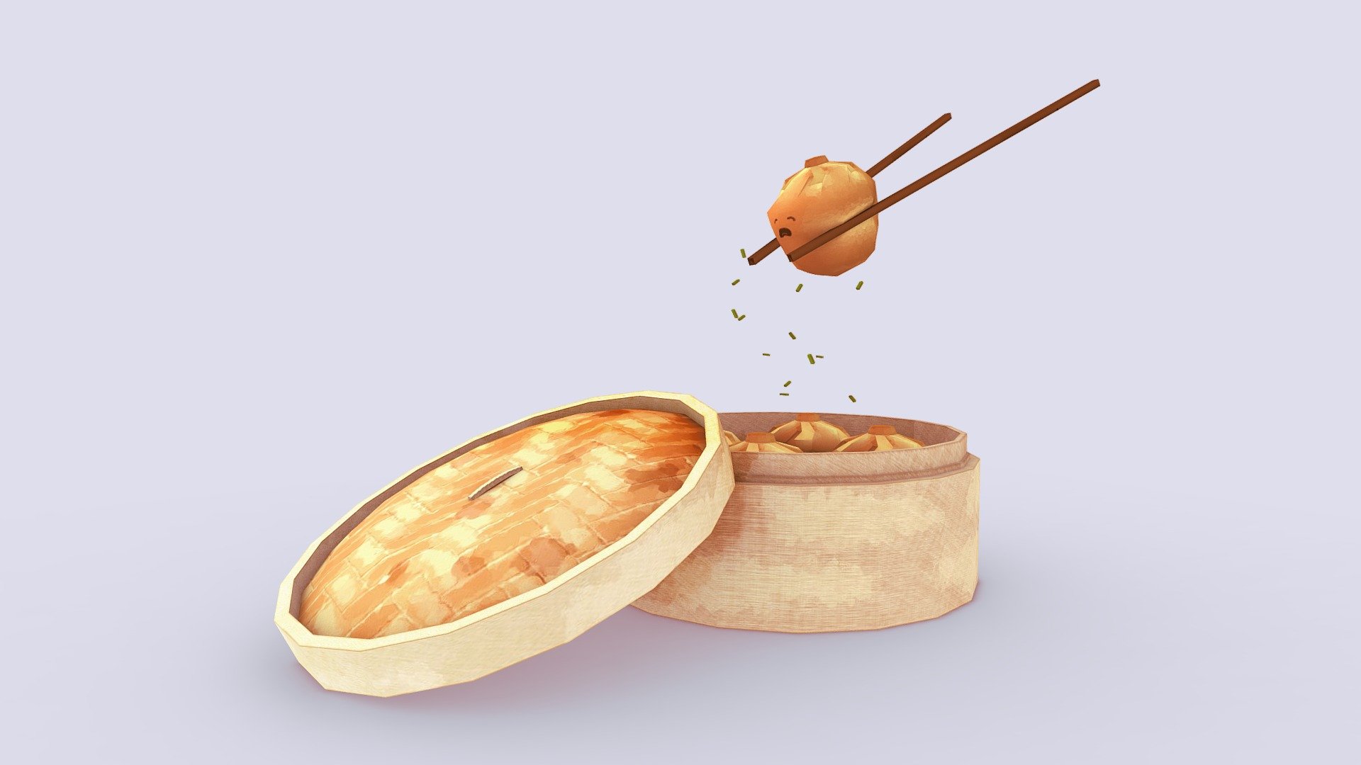 Bao Buns - 3D model by RachelEve [10116af] - Sketchfab