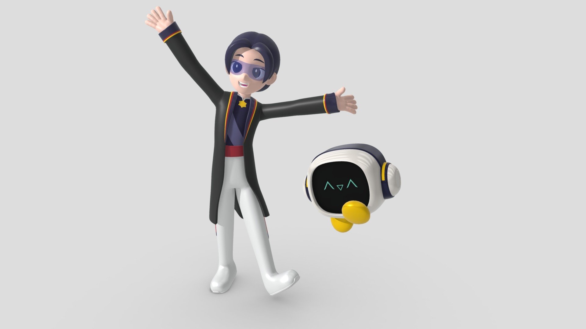 Character Nida&ND (mascot) - 3D model by Mushroom Studio (@Mushrooms01 ...