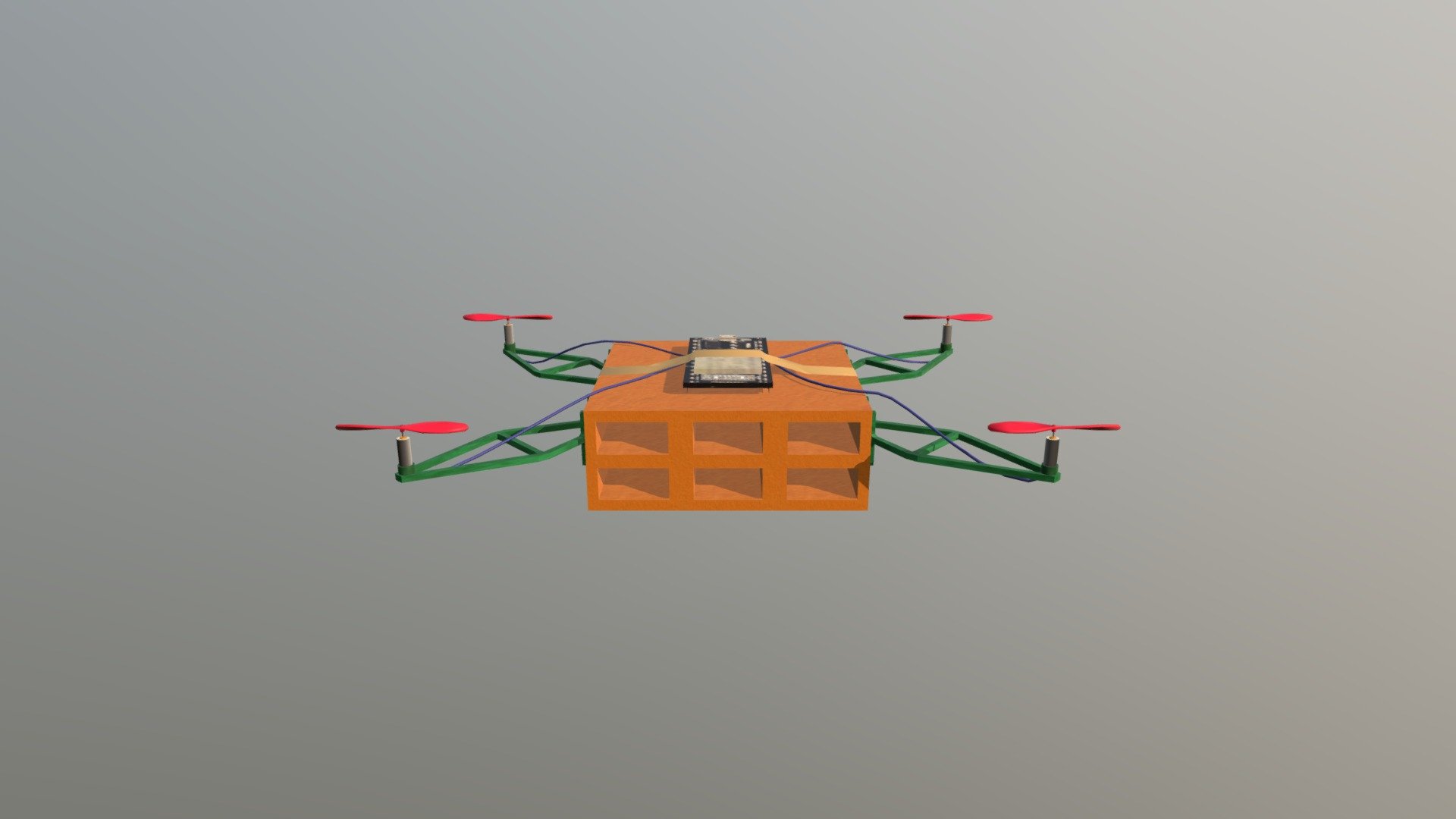 Brick Drone - Download Free 3D model by Nachocapo [1017ac0] - Sketchfab