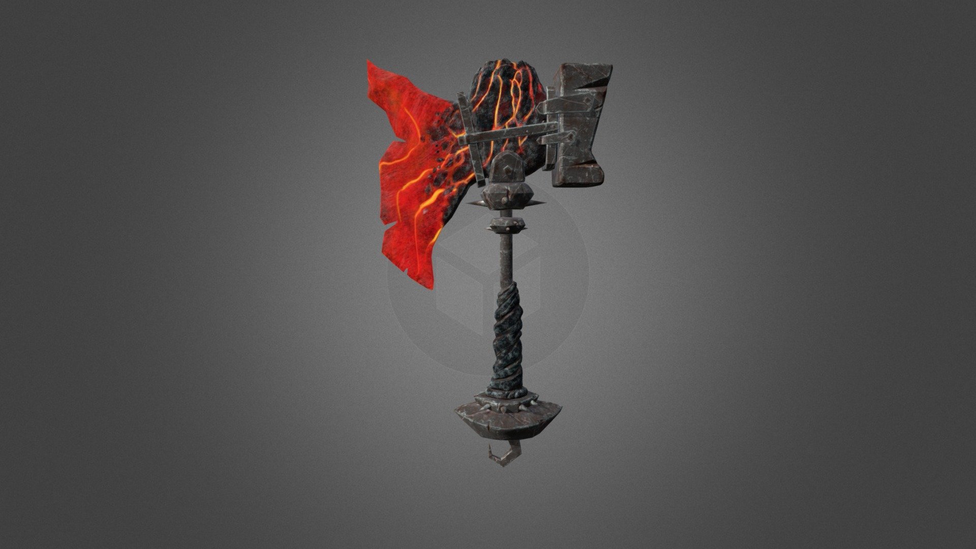 Stylized Magma Axe - 3D model by siRcat (@siRcat_) [101d33e] - Sketchfab