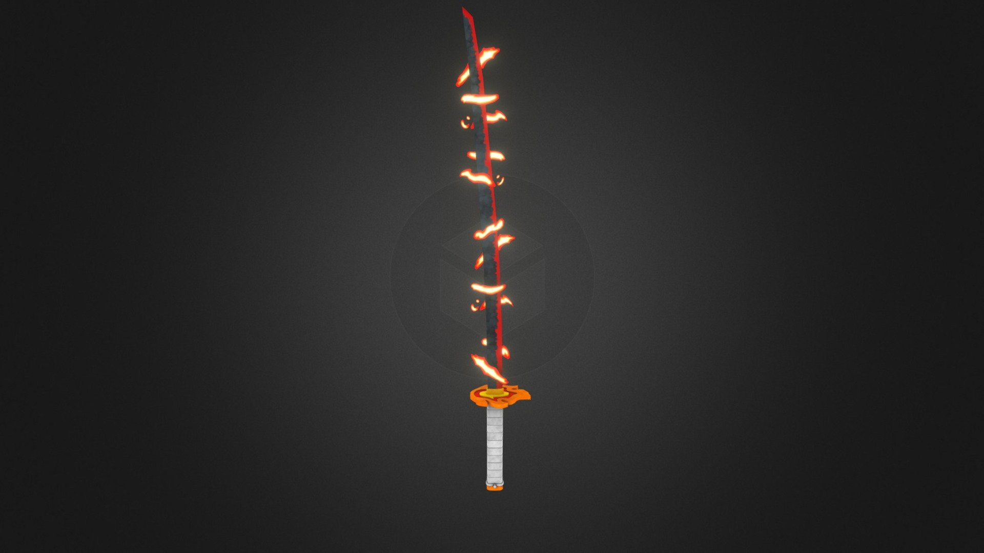 Rengoku Katana - 3D model by Blue Speedster (@wolvehunt12) [101e685 ...