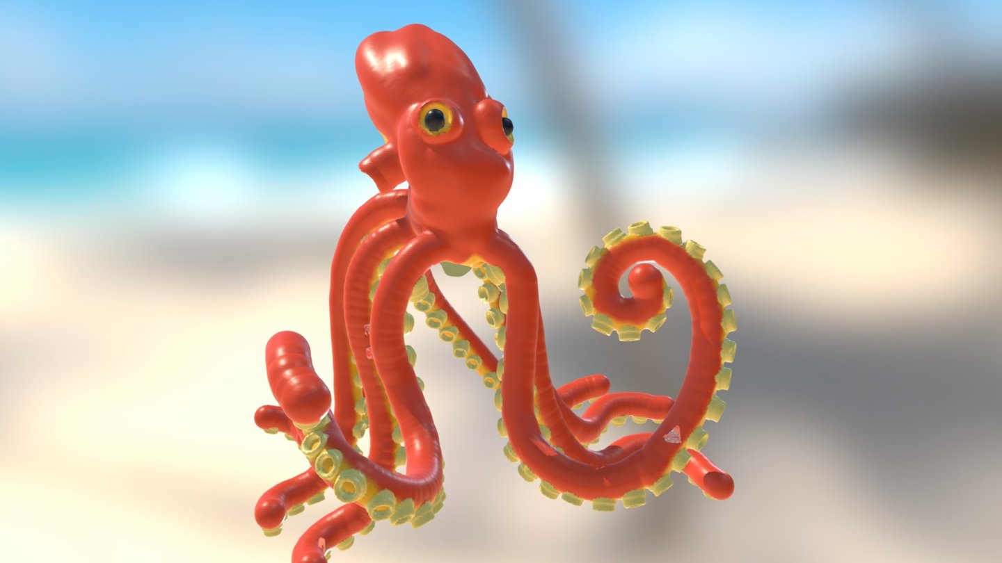 Octopus - Download Free 3D model by Steren [101fafb] - Sketchfab