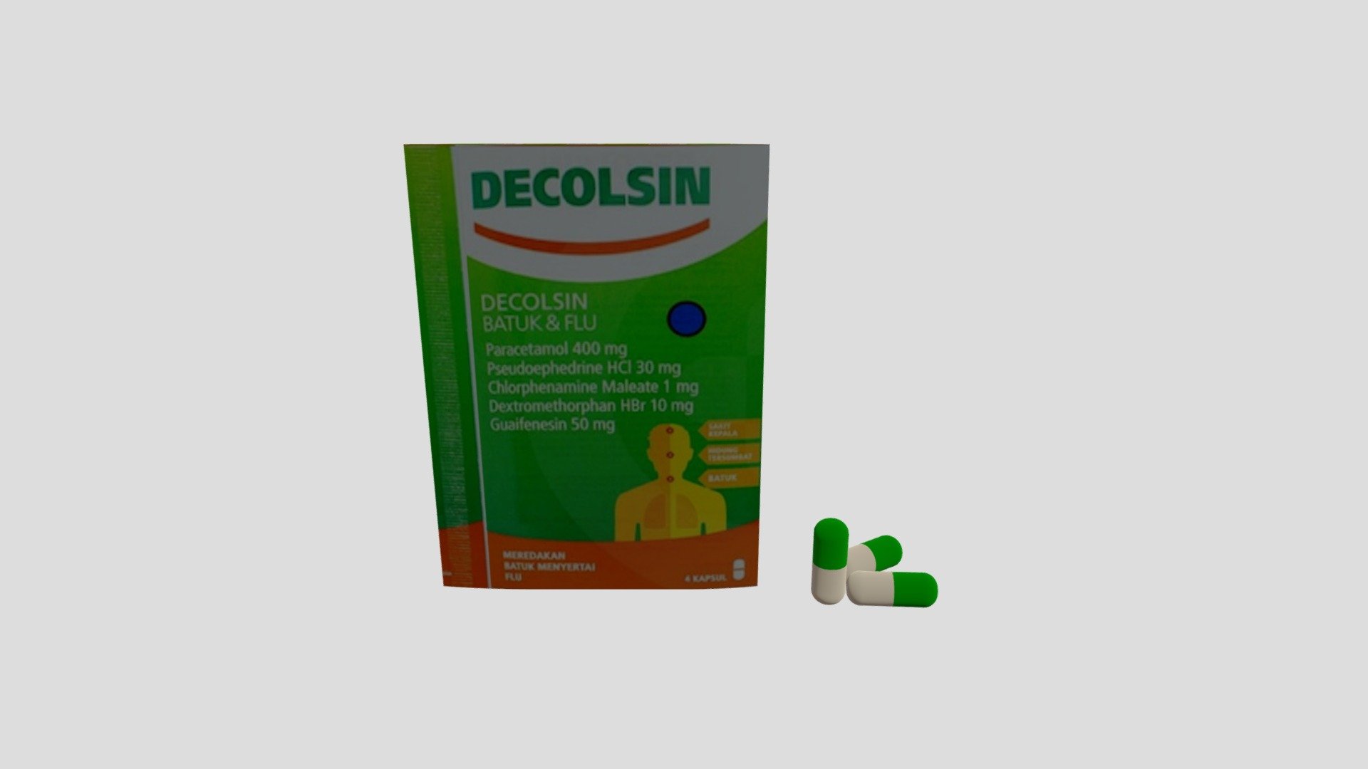 Obat Decolsin - Download Free 3D model by ramadhangns [1020ebc] - Sketchfab