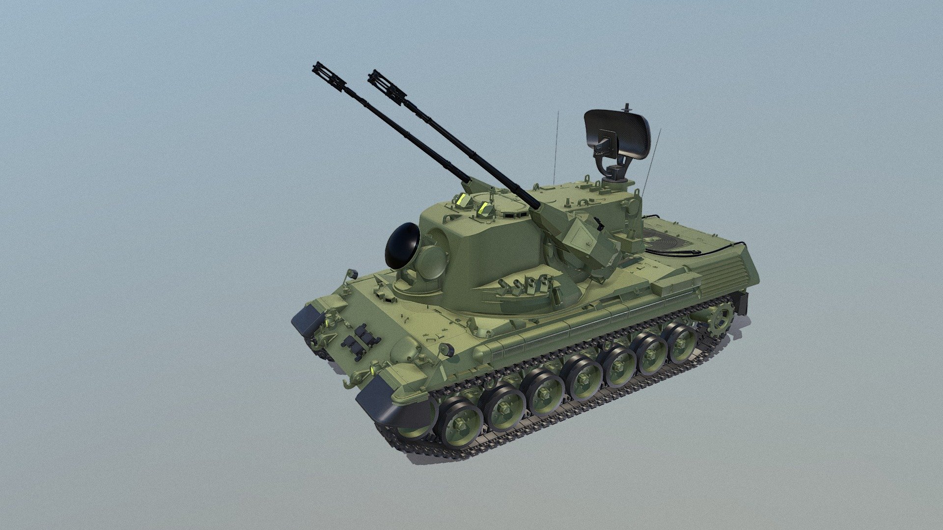 Bundeswehr Flackpanzer1 Gepard SPAAG A1/A2 - 3D model by ...