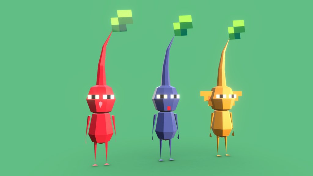 Pikmin - A 3D model collection by Empsy - Sketchfab