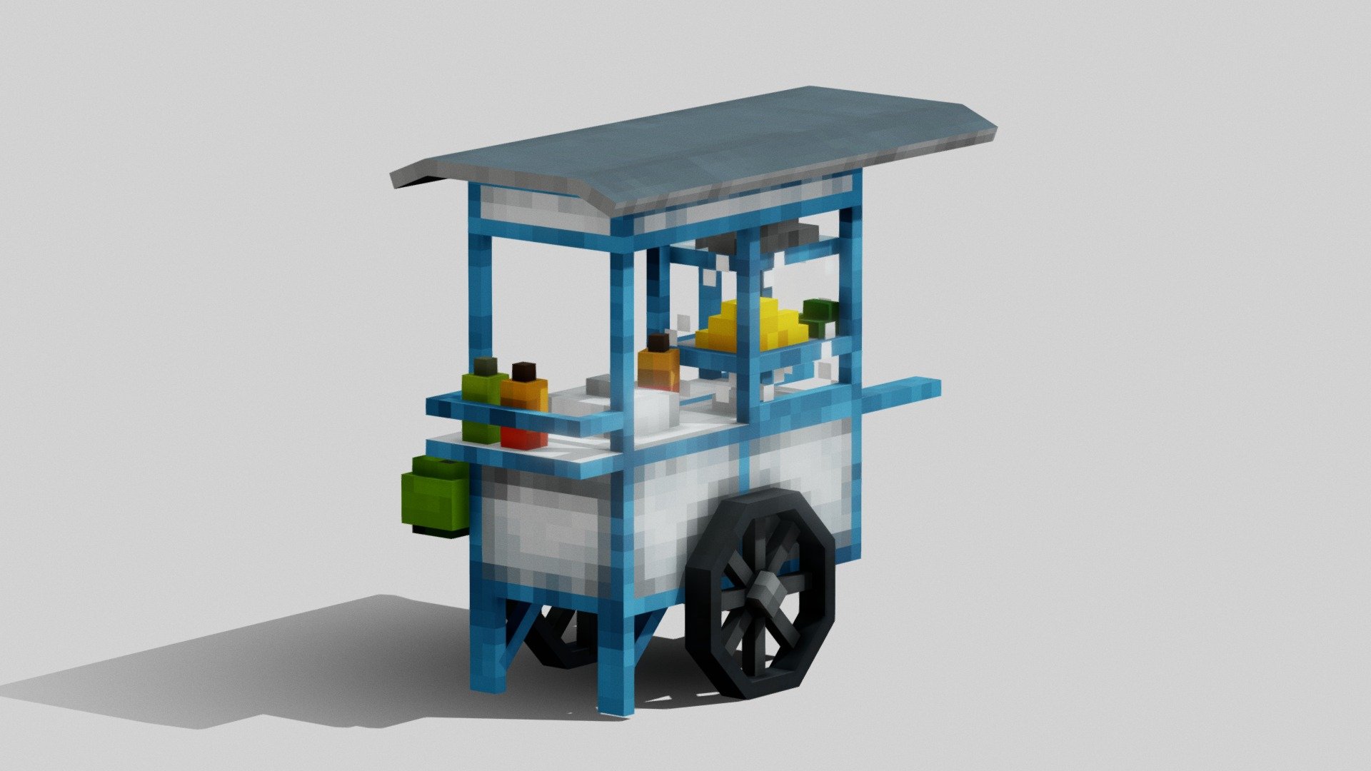 Indonesian Soup Cart - Minecraft Model - 3D model by Twelve ...