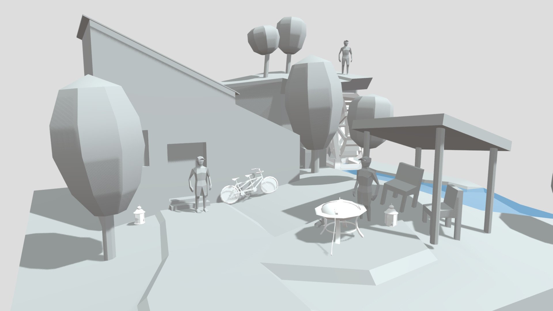 Eco House - Blockout - 3D model by Matias Devred (@allpurposemat ...