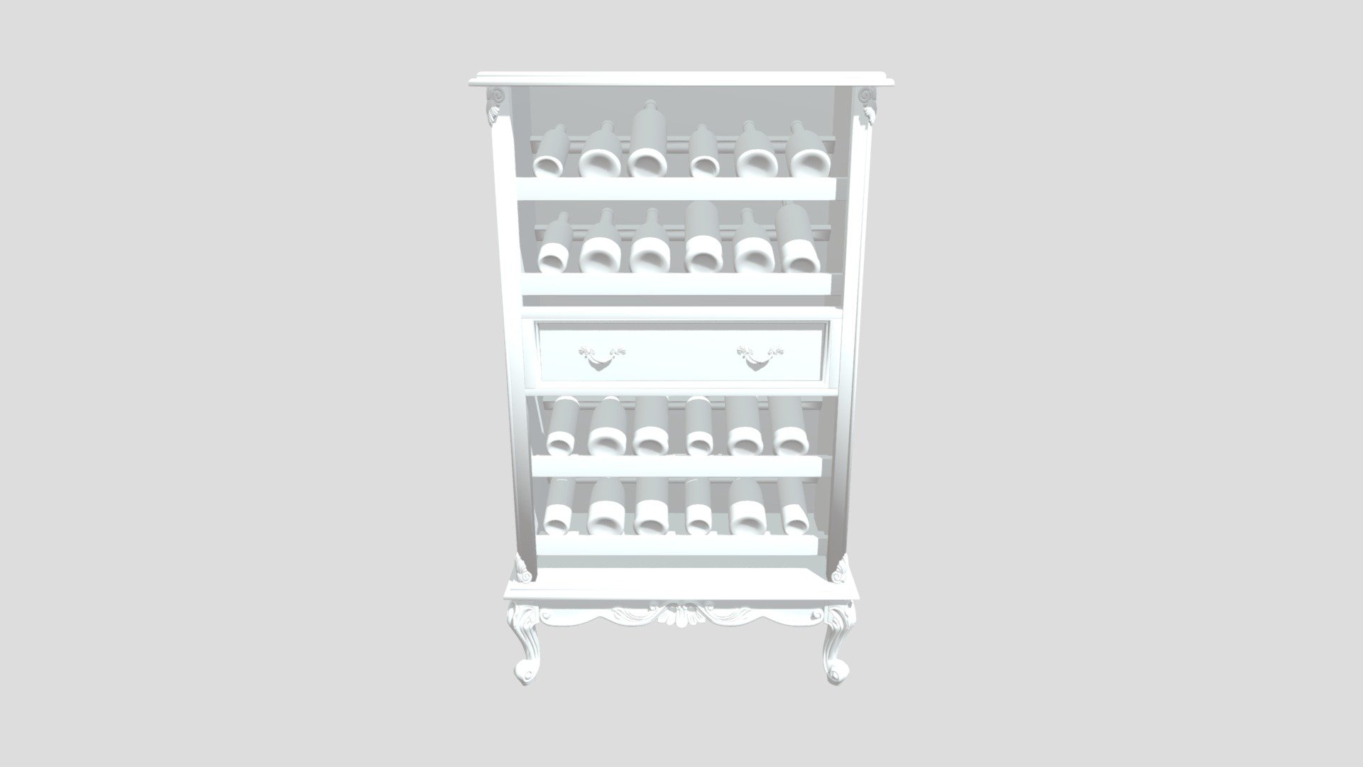 Bottle Showcase - Download Free 3D model by Modenese Gastone Interiors ...