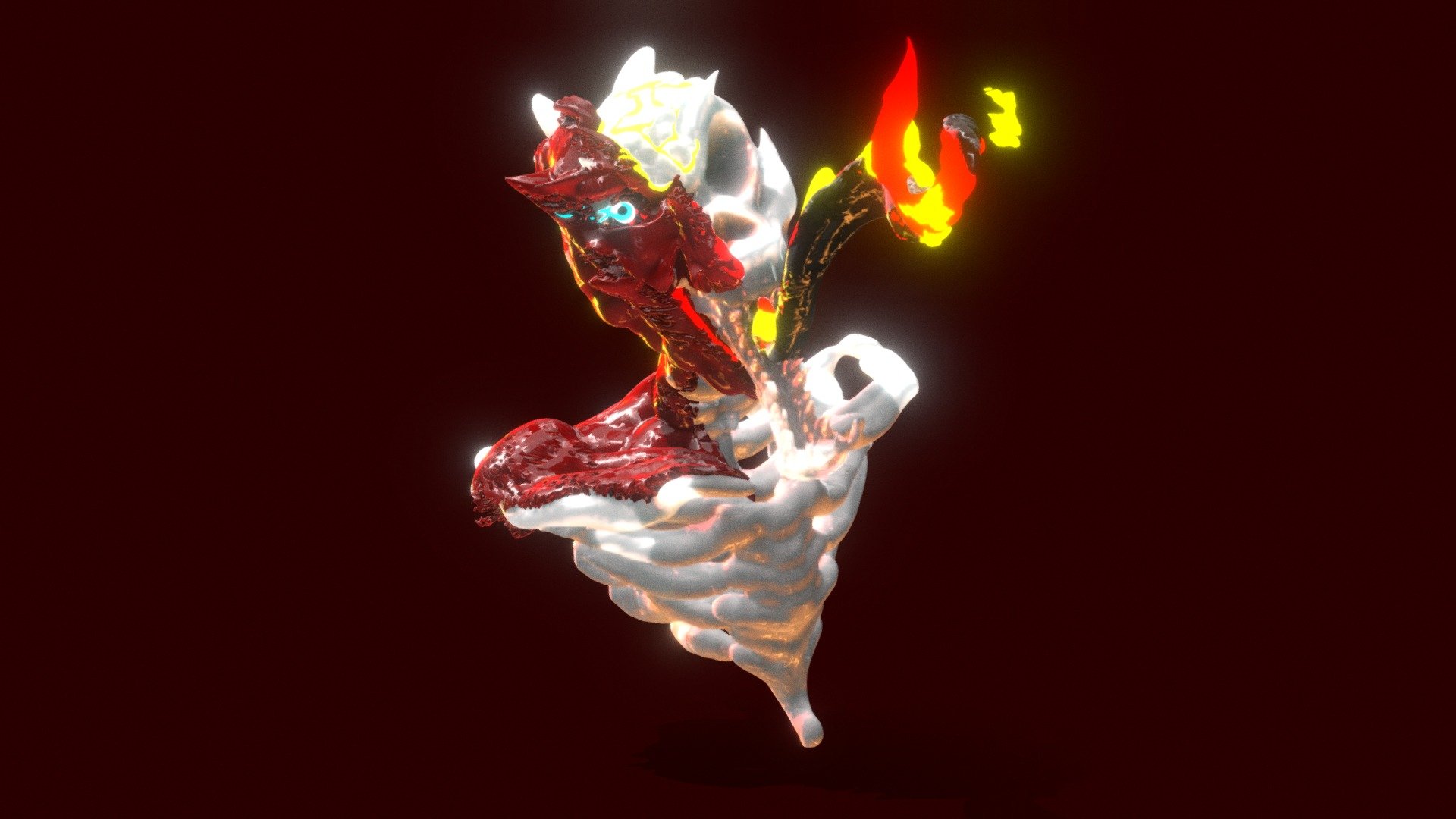 Day 9 of #SculptJanuary19: Rage Monster - 3D model by bingko [1029de5 ...