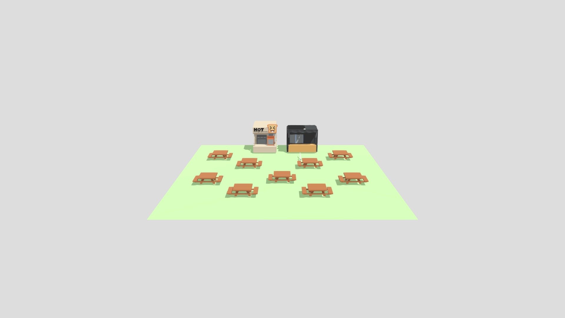 test Food Stand - 3D model by NuzululSyihab [102bdf6] - Sketchfab