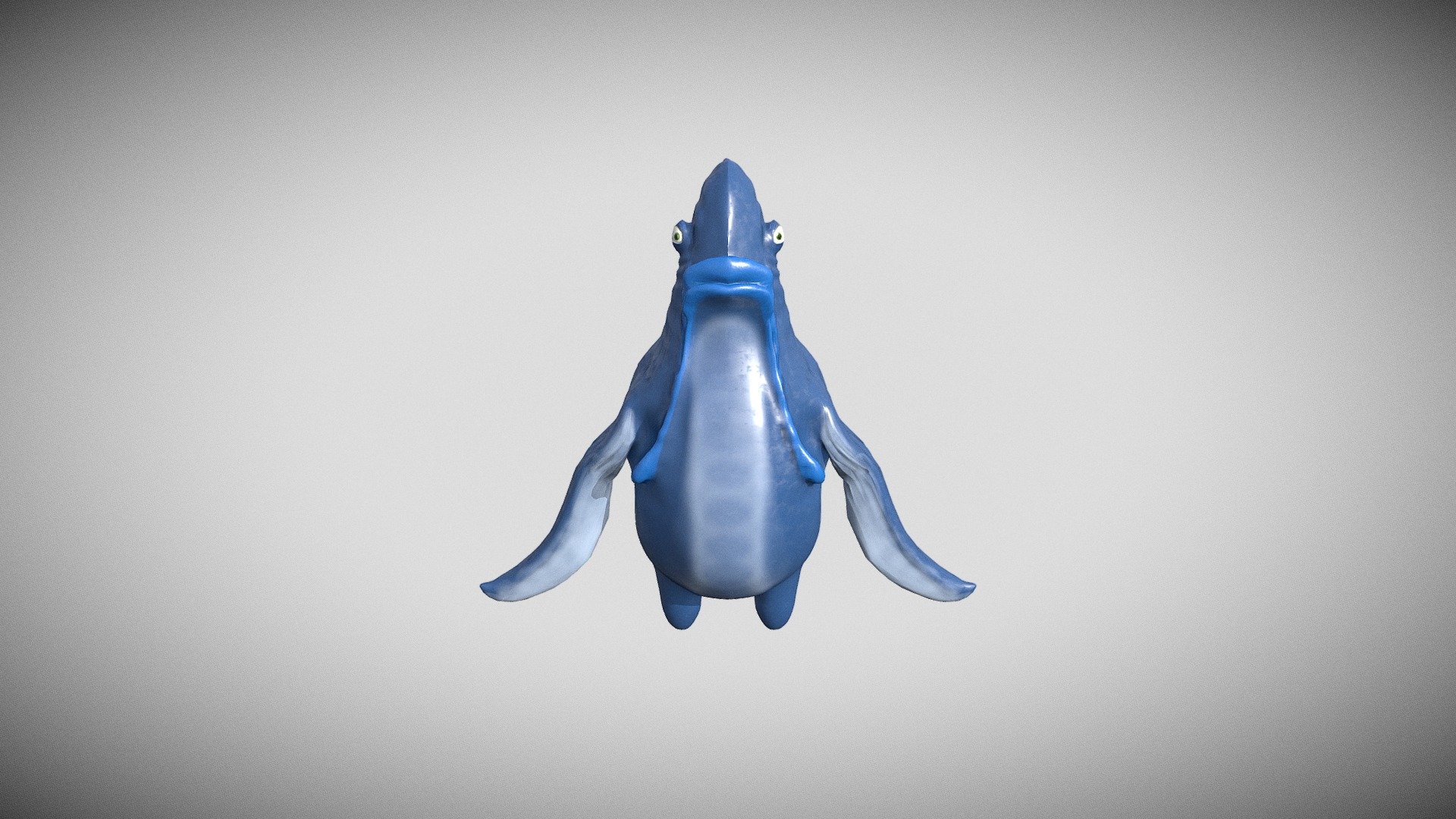 Charecter model fish Blob - 3D model by steamsoldier [102f621] - Sketchfab