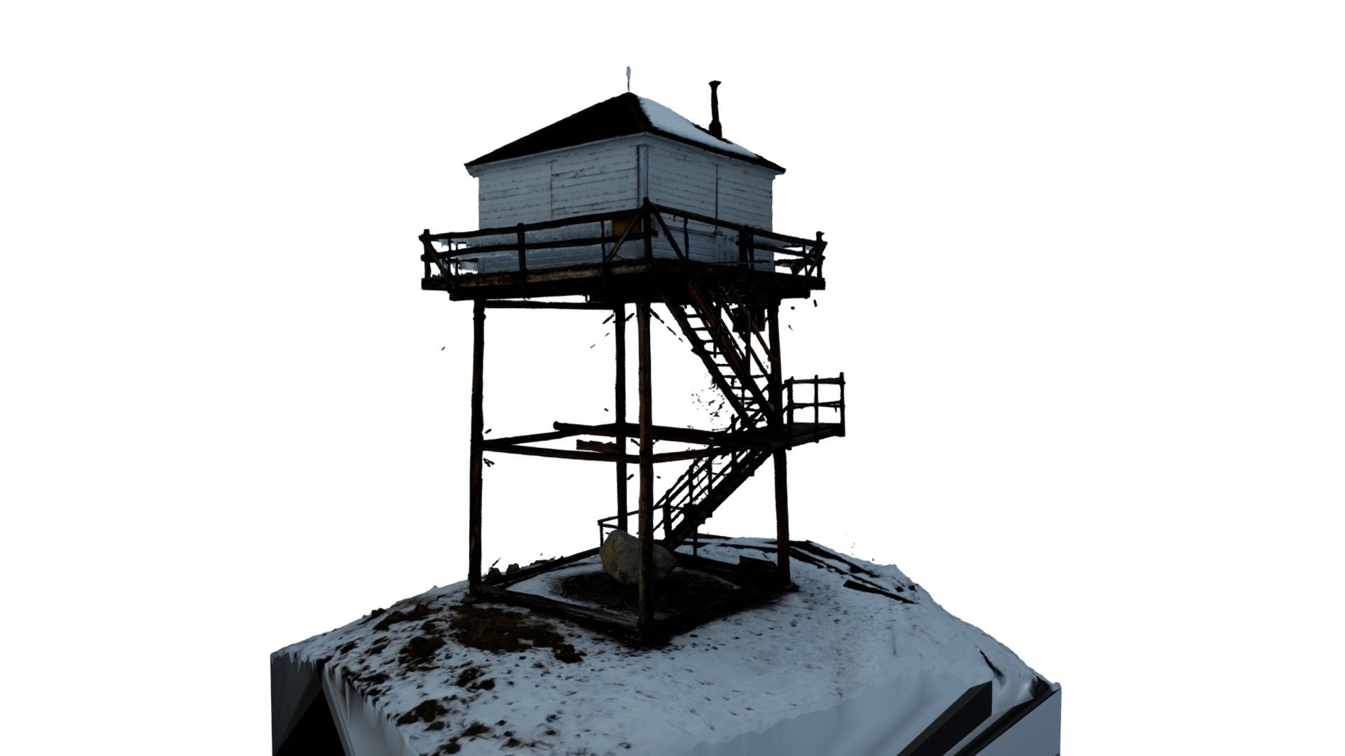 Missoula Montana Fire Lookout Tower - Download Free 3D model by ...