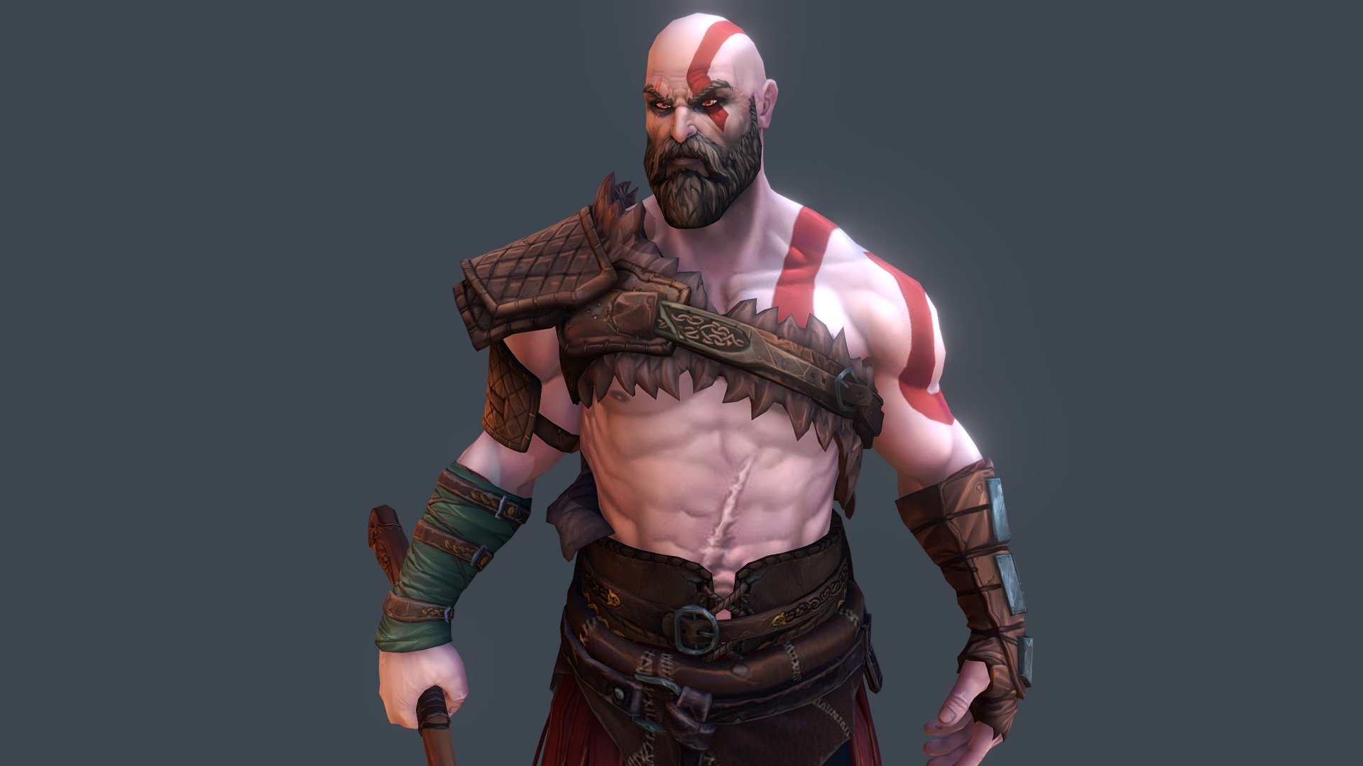 Kratos - 3D model by Valdson Calado (@valdsonr) [1032be1] - Sketchfab