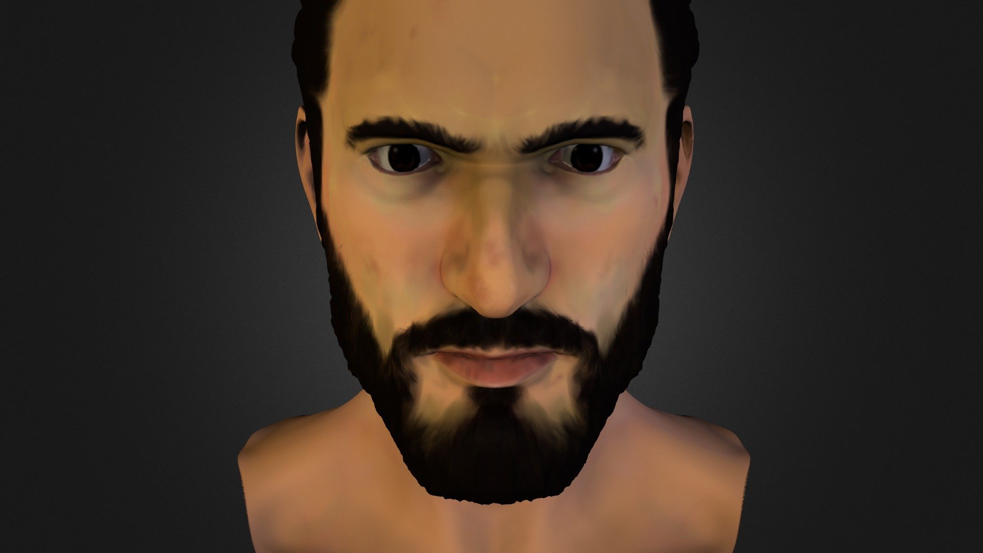 Self-Portrait with Mudbox - 3D model by hurubas [103667a] - Sketchfab
