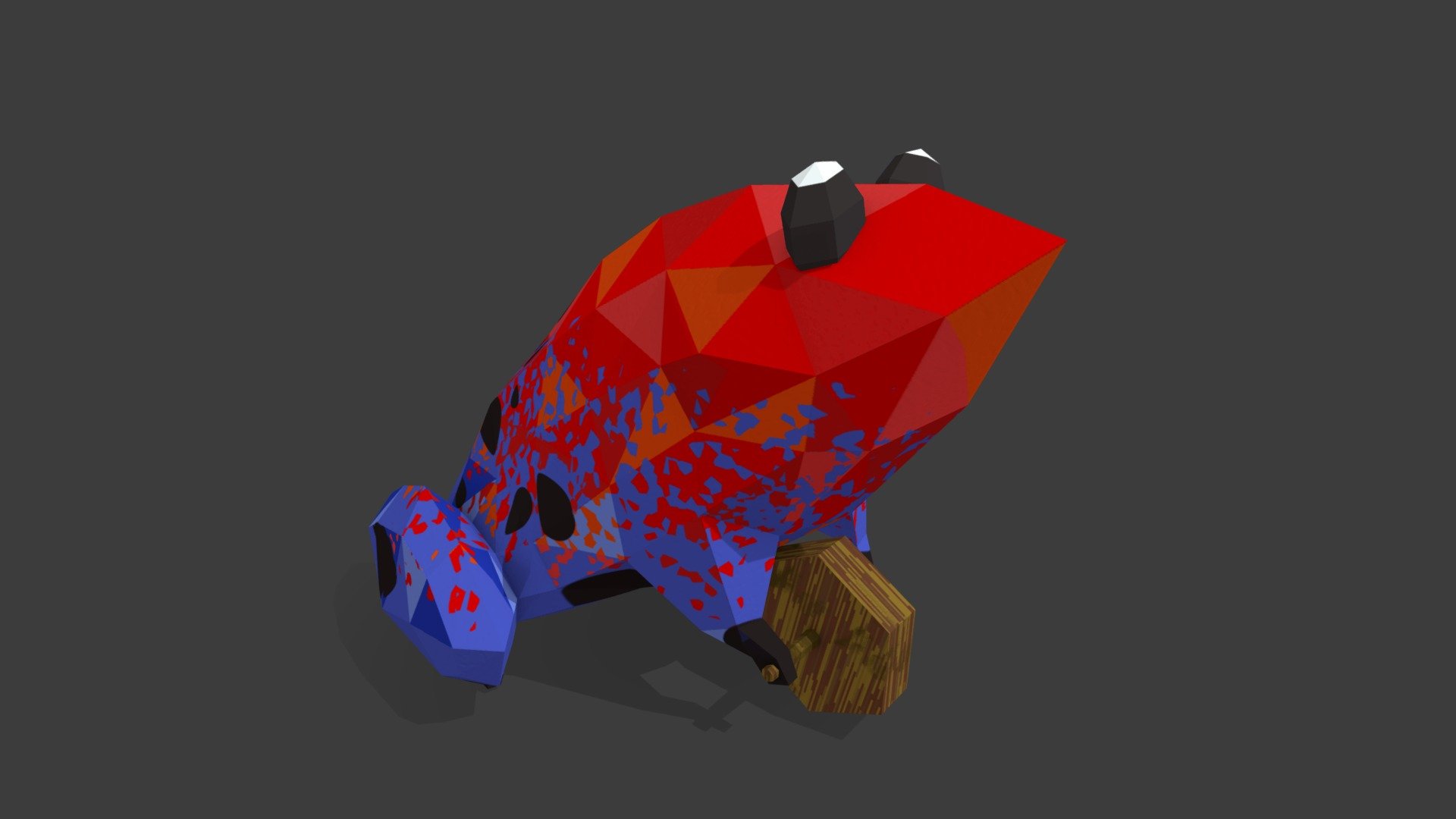 Frog with wheel LOW - 3D model by laenastone [1036eb8] - Sketchfab
