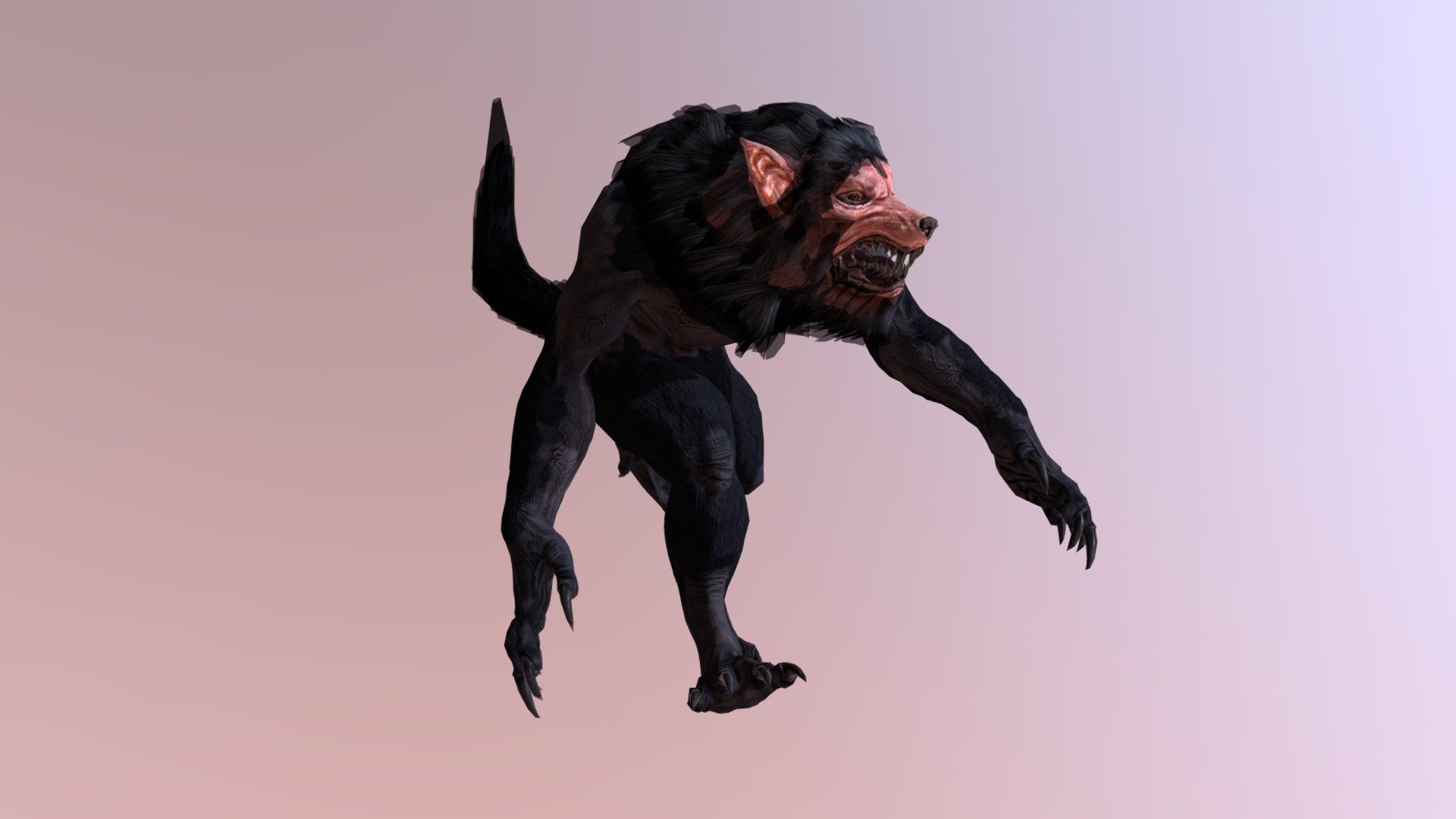 werewolf Running in low poly - Download Free 3D model by vicente ...