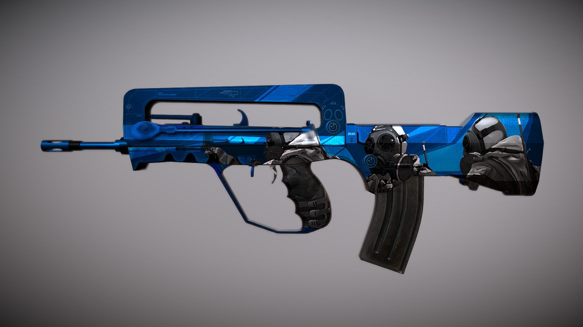 FAMAS | Teamwork - 3D model by nextgenz [103924f] - Sketchfab