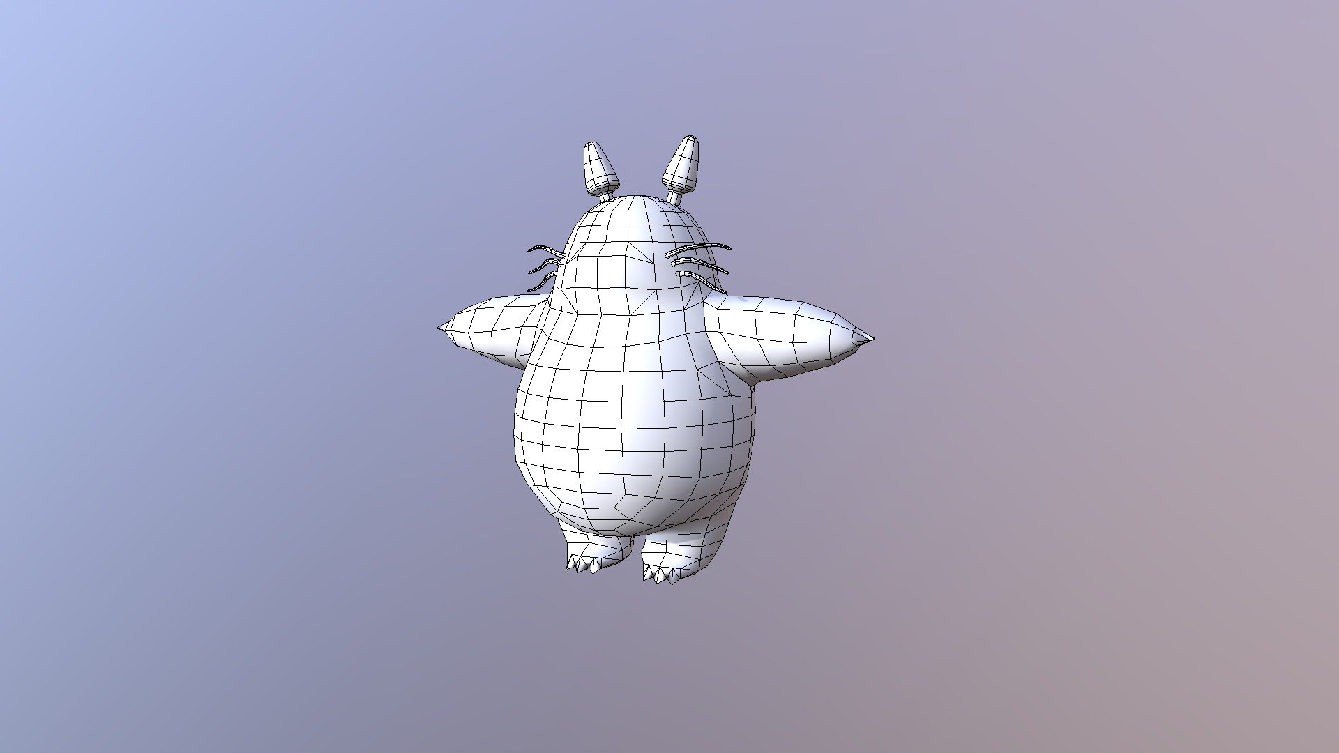 Totoro 02 - 3D model by rainbowmiles [1039f86] - Sketchfab