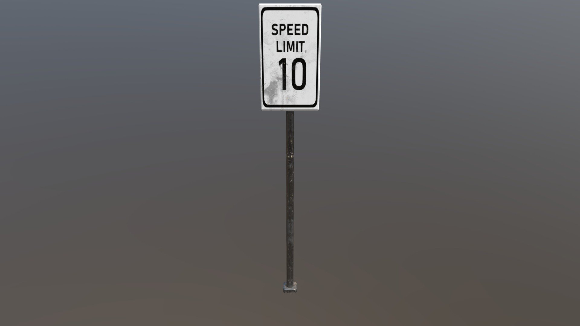 10MPH Speed Limit Sign - Download Free 3D model by RealgrumpyKitten1 ...