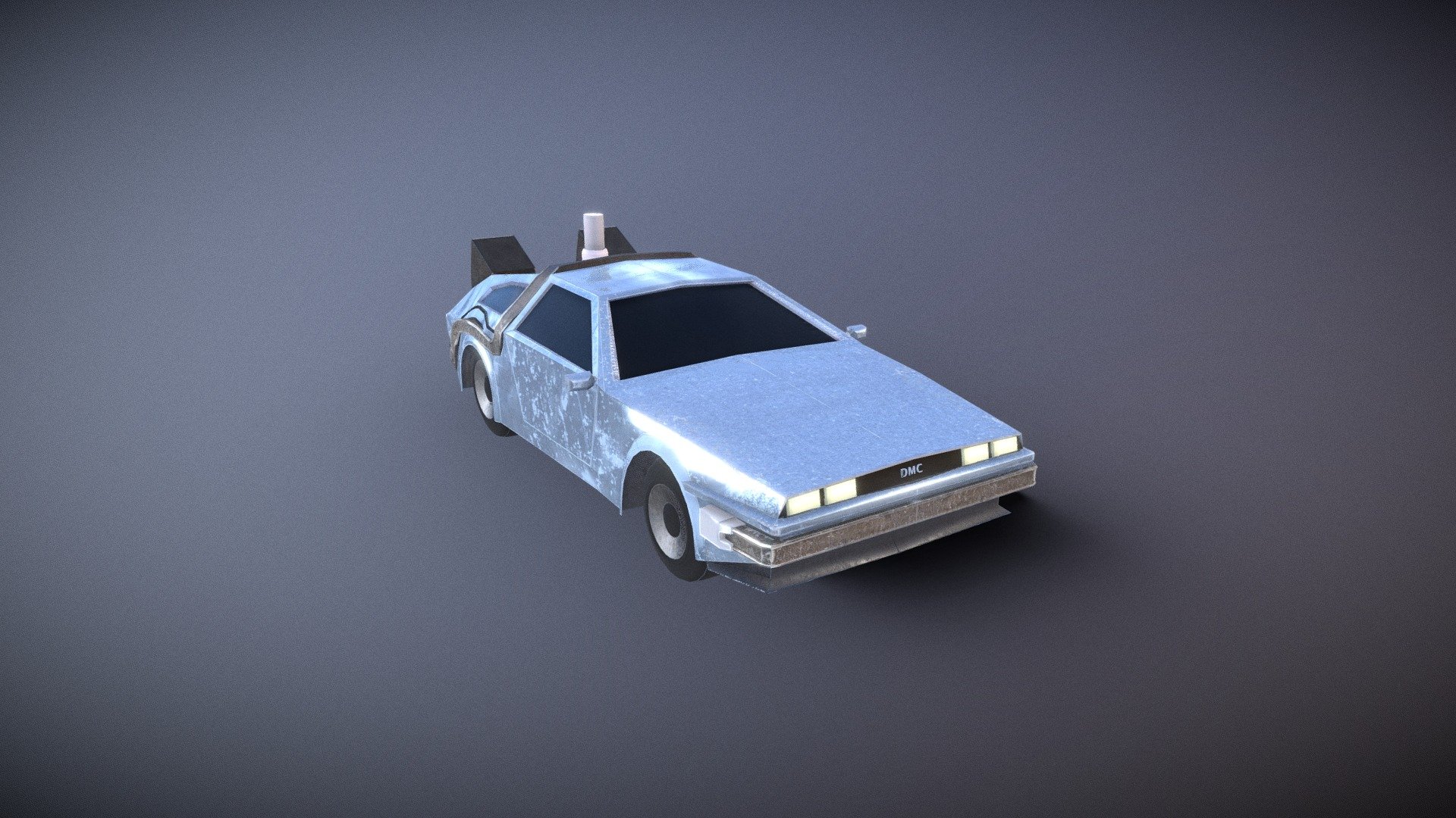 BTTF Delorian - 3D model by Nathank [103a994] - Sketchfab