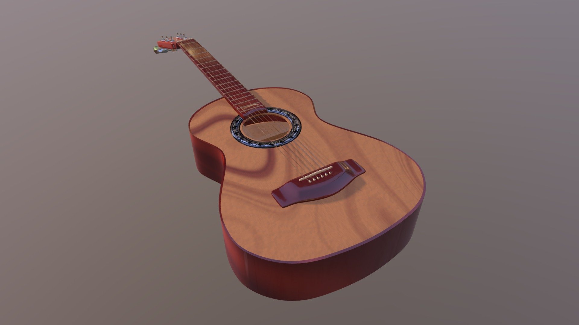 Acoustic guitar - 3D model by Surik4t [103fda0] - Sketchfab