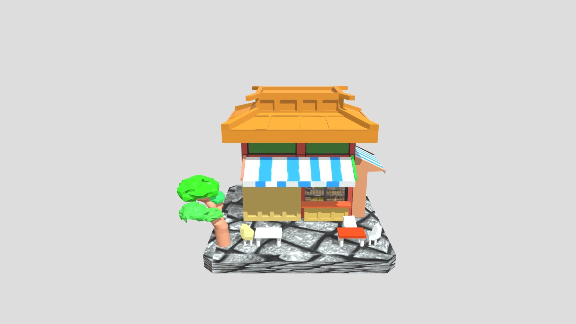convenience store - 3D model by louisstenger [10406fc] - Sketchfab