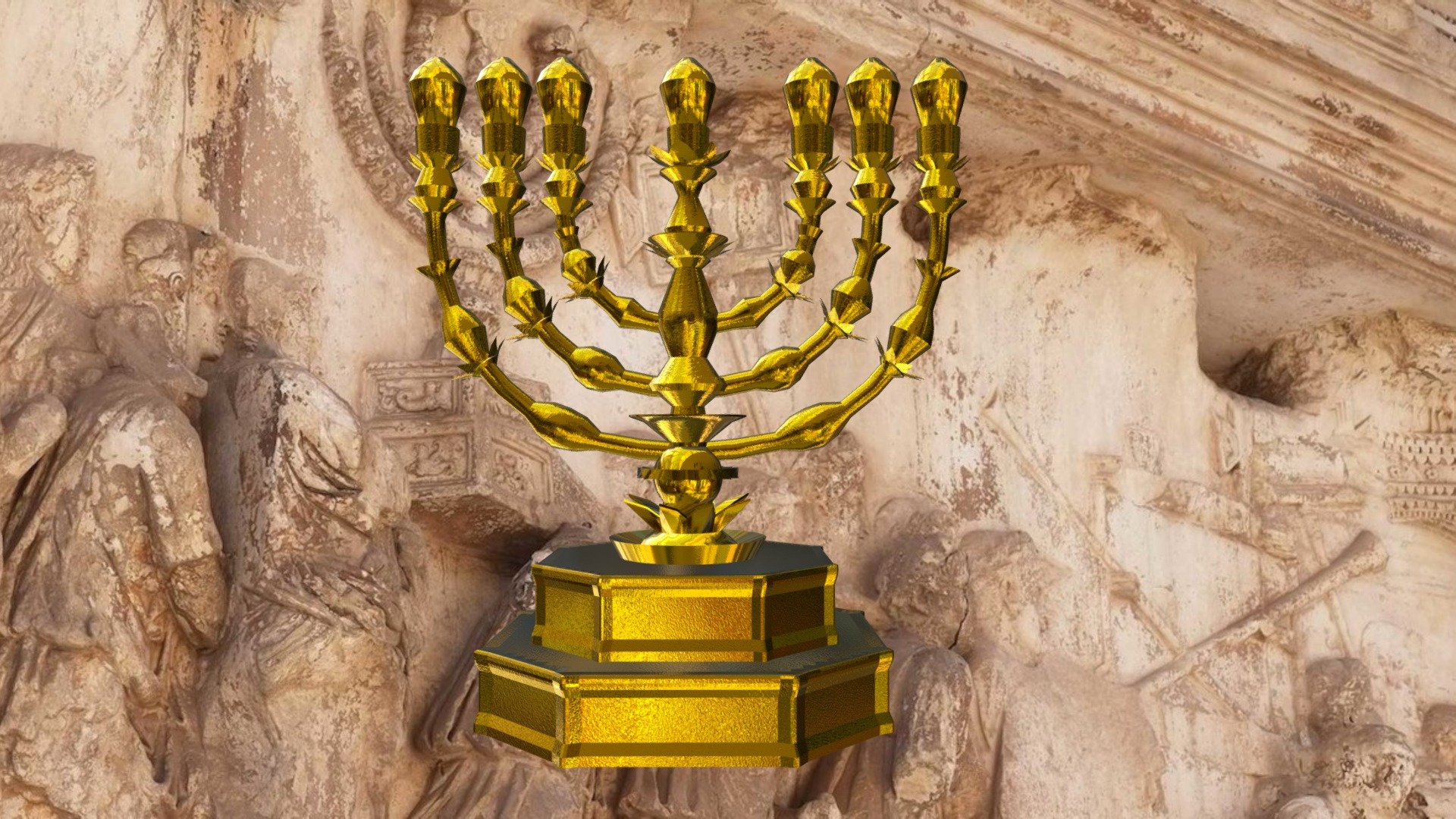 Menorah - Buy Royalty Free 3D model by Davide Specchi (@Davide.Specchi ...