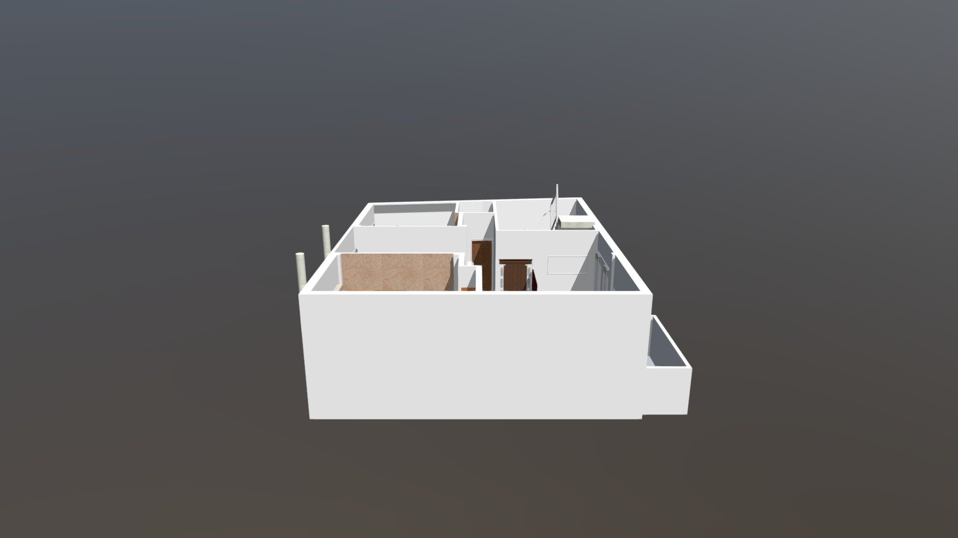 2nd Floor interior design - 3D model by ujjwalshrestha21 [1043f81 ...