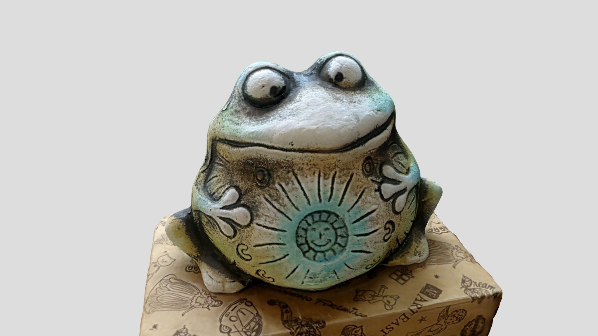 Decorative clay figurine "Frog Kwak" - Download Free 3D model by ...