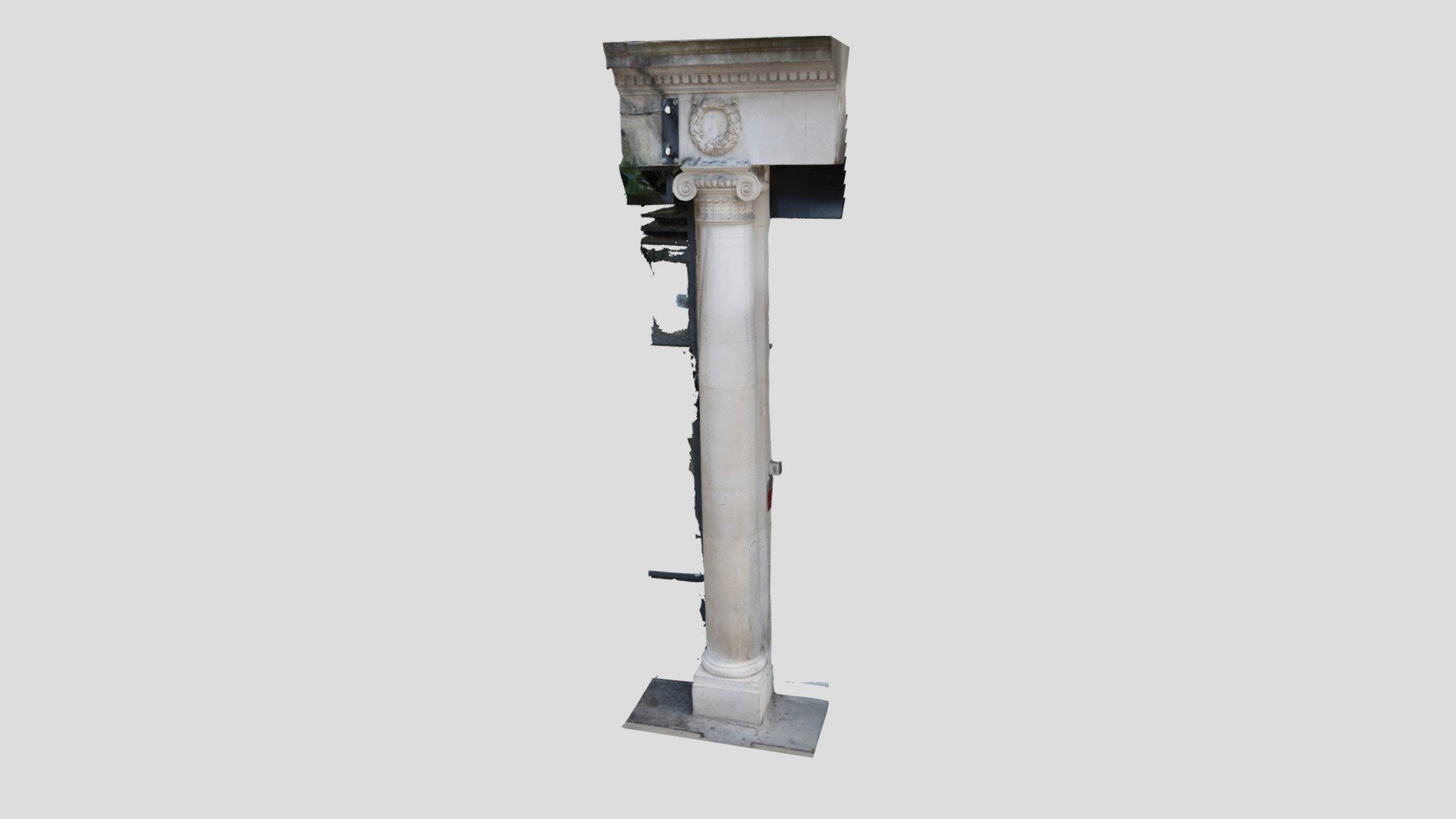 Column with Entablature and Wreath - 3D model by Lapis Design ...