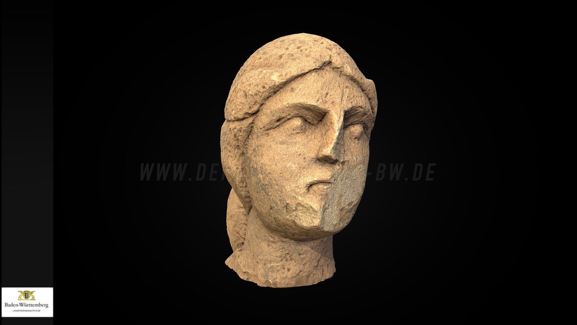Female statue head | Kopf einer Frauenstatue - 3D model by LAD BW ...