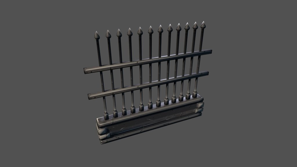 Hand Painted Gate Wall - 3D model by nicklanza [104b61a] - Sketchfab