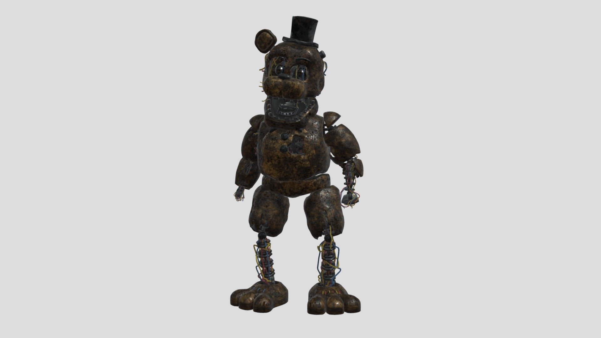 Ignited Freddy - Download Free 3D model by Fan promedio de fnaf ...