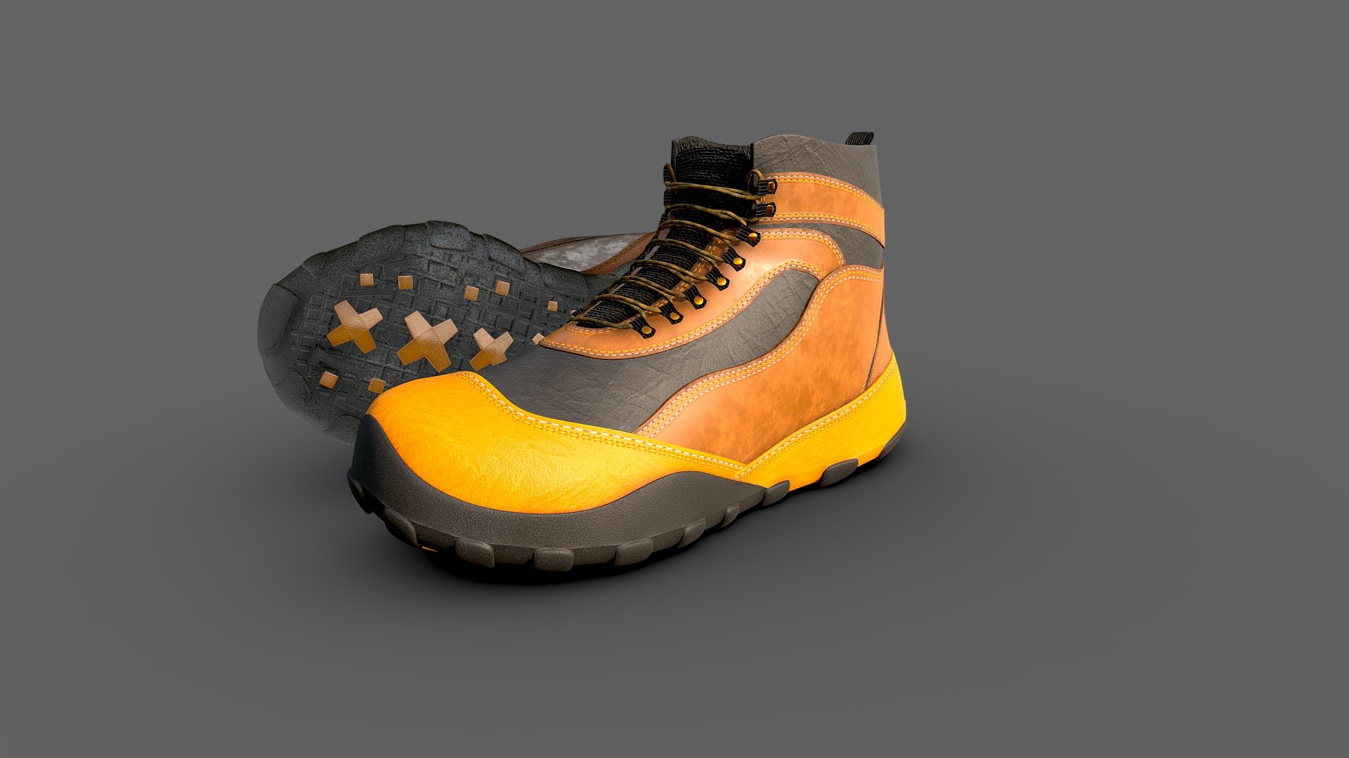 Pair of boot - 3D model by usmanhaider4747 [104c505] - Sketchfab