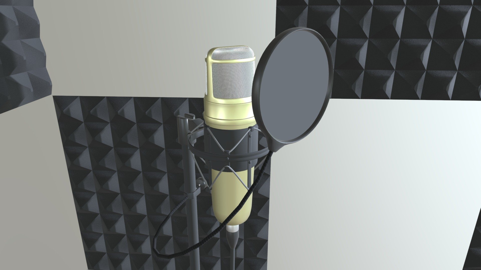 Studio Microphone - Download Free 3D model by CheBe (@che_be) [104d0ec ...