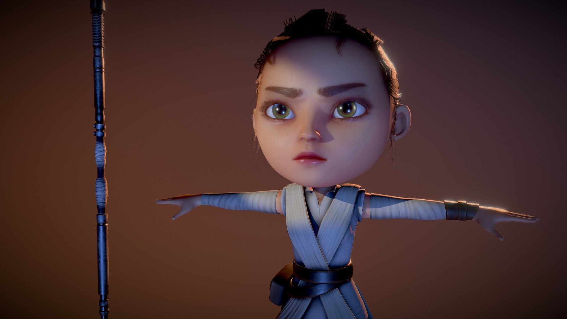 Bubblehead Rey - 3D model by ChrisBird [104fd41] - Sketchfab