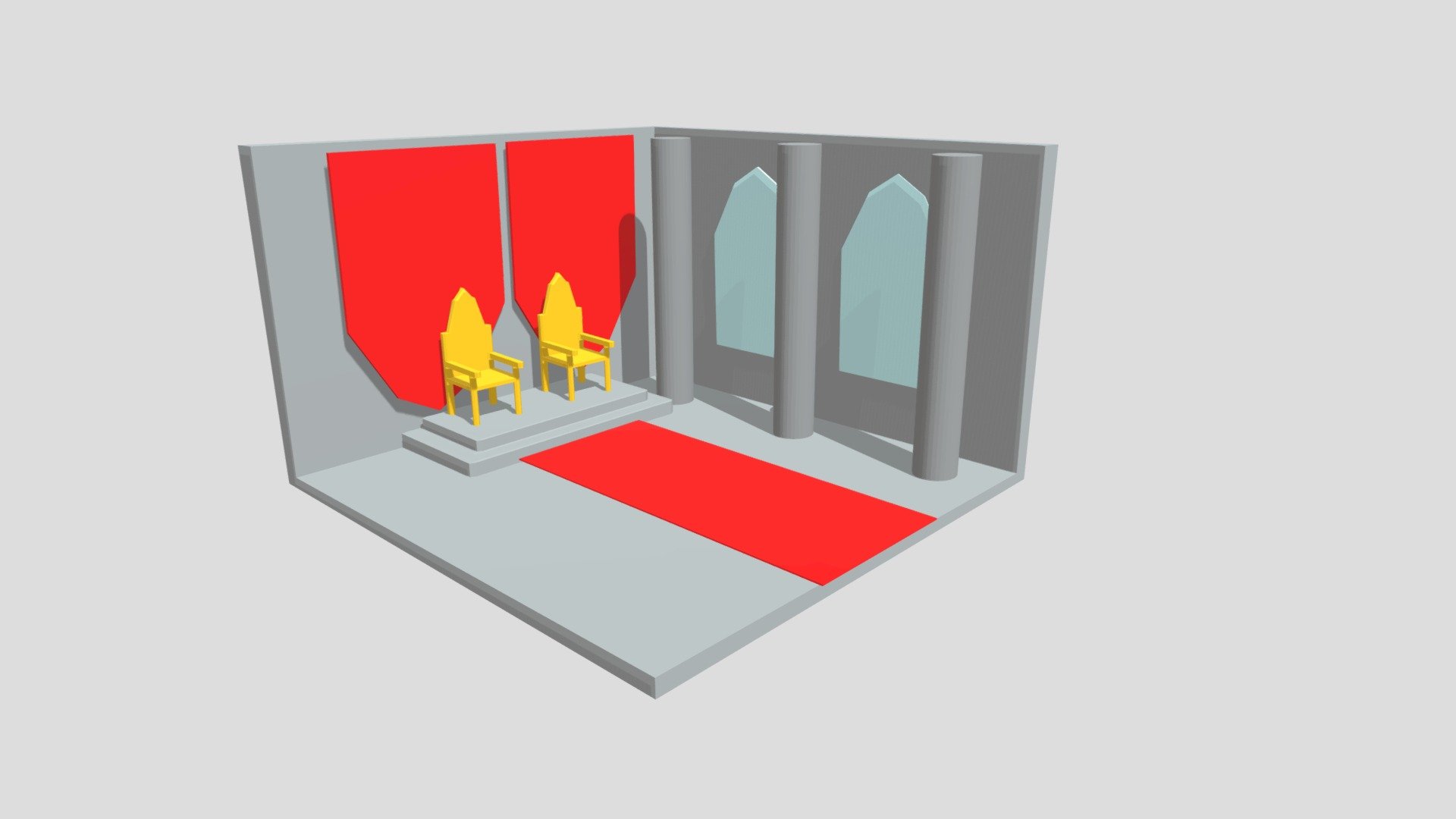 Isometric Throne Room - 3D model by DreamfyreStudios (@m.lewallen.arts ...