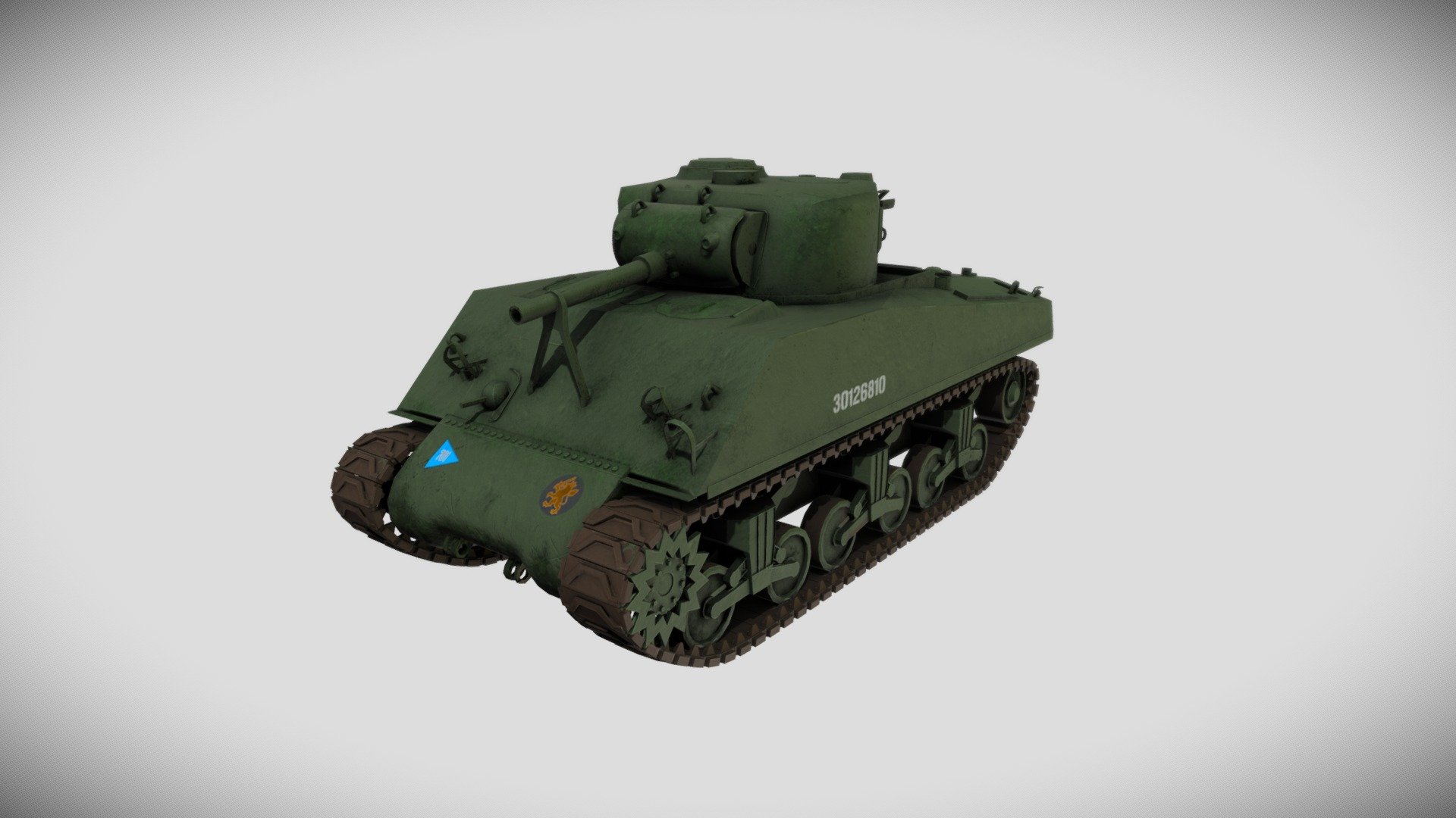 M4A3 Sherman 105mm - 3D model by sepp (@seppdegroote06) [1053be5 ...