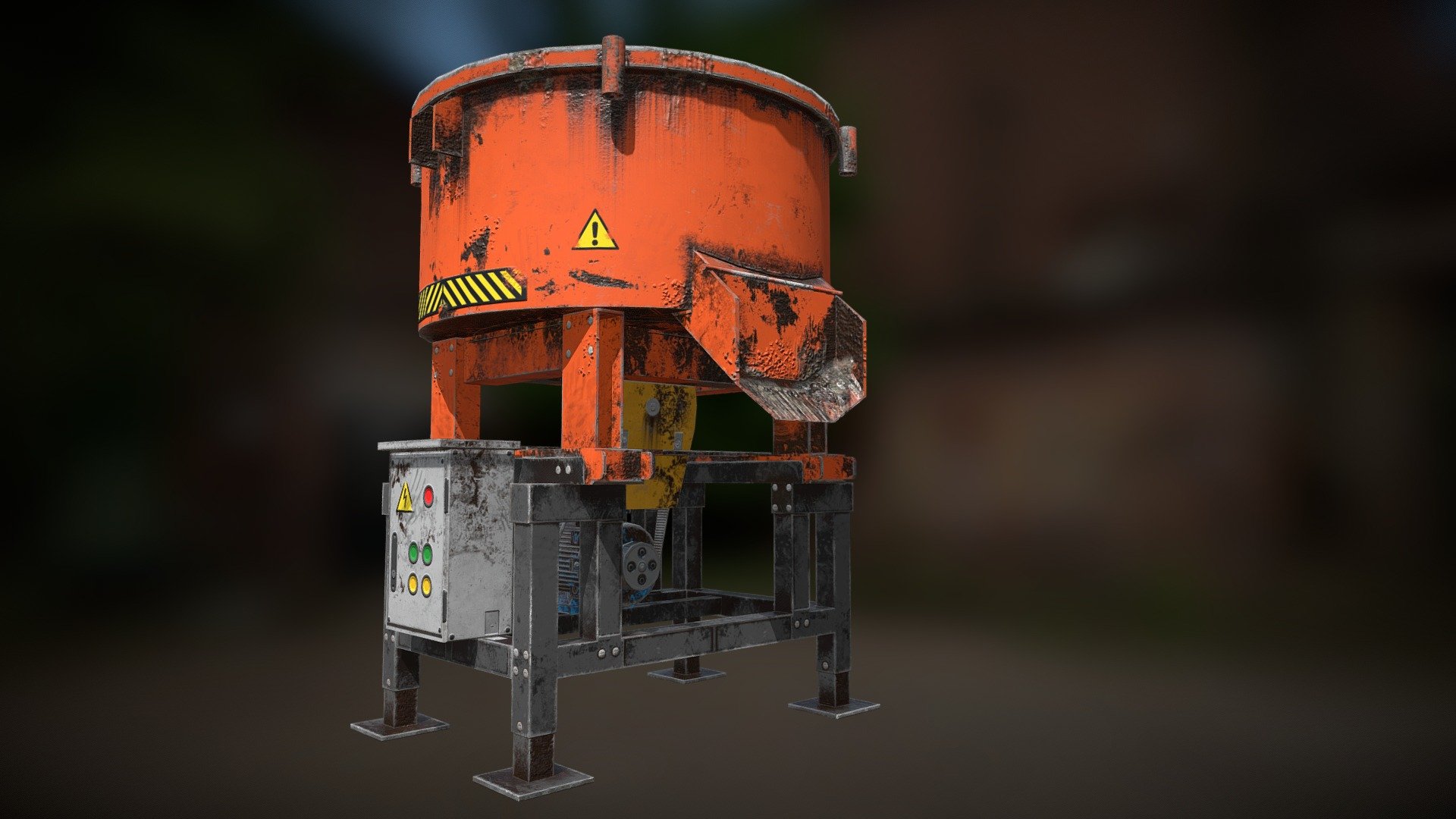 concrete mixer - Download Free 3D model by 3dbogi [1054340] - Sketchfab