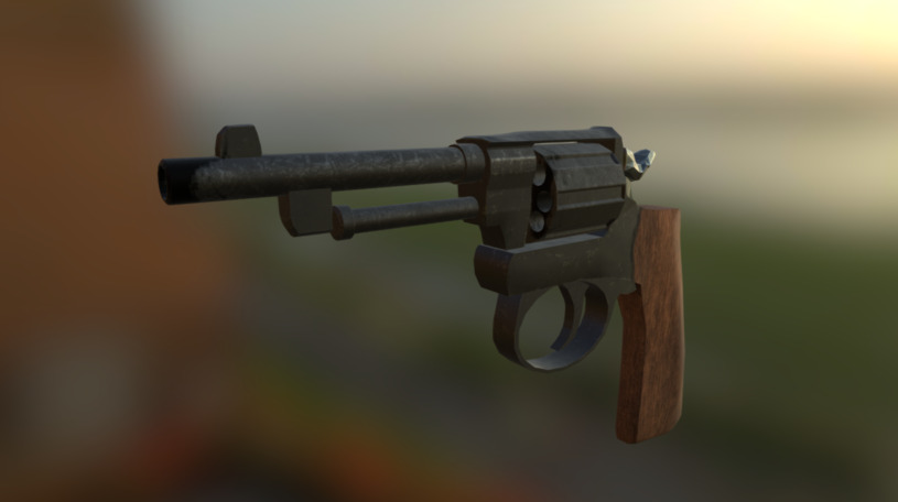 Quakerider Cavalry Rast and Gasser Revolver - 3D model by Timejumper ...
