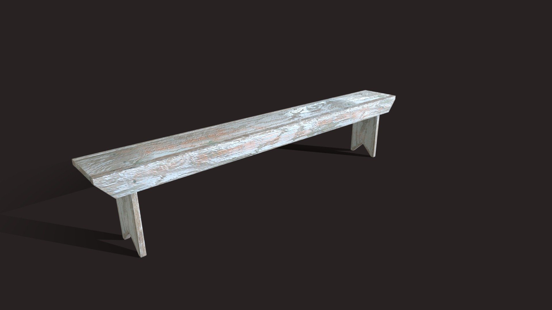Wooden Vintage Bench - Download Free 3D model by theeMAarts [10559c7 ...