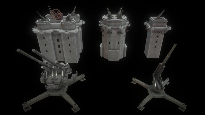 Flak-turm 3D models - Sketchfab