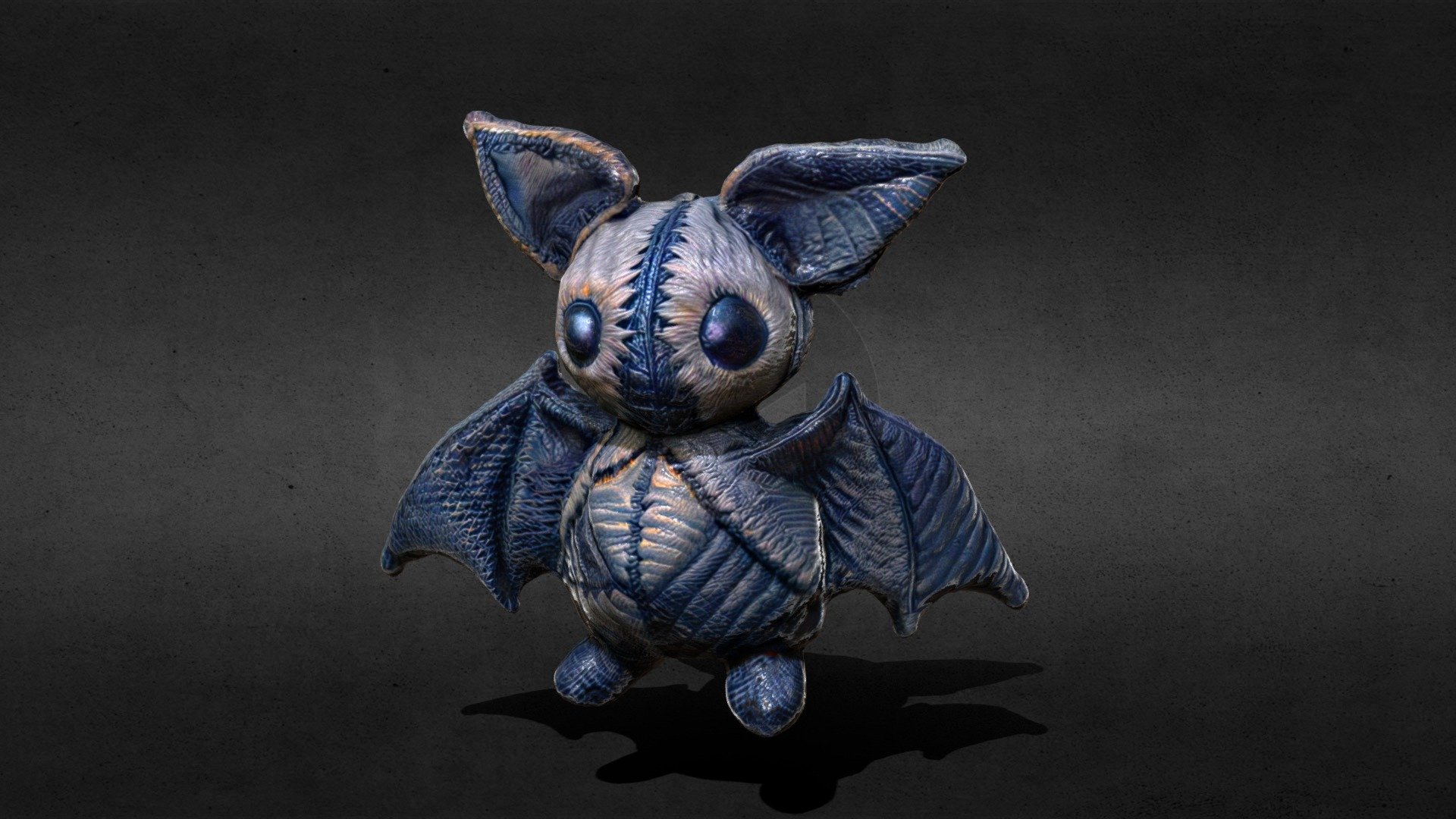 Leather patchwork bat toy - Buy Royalty Free 3D model by endike ...