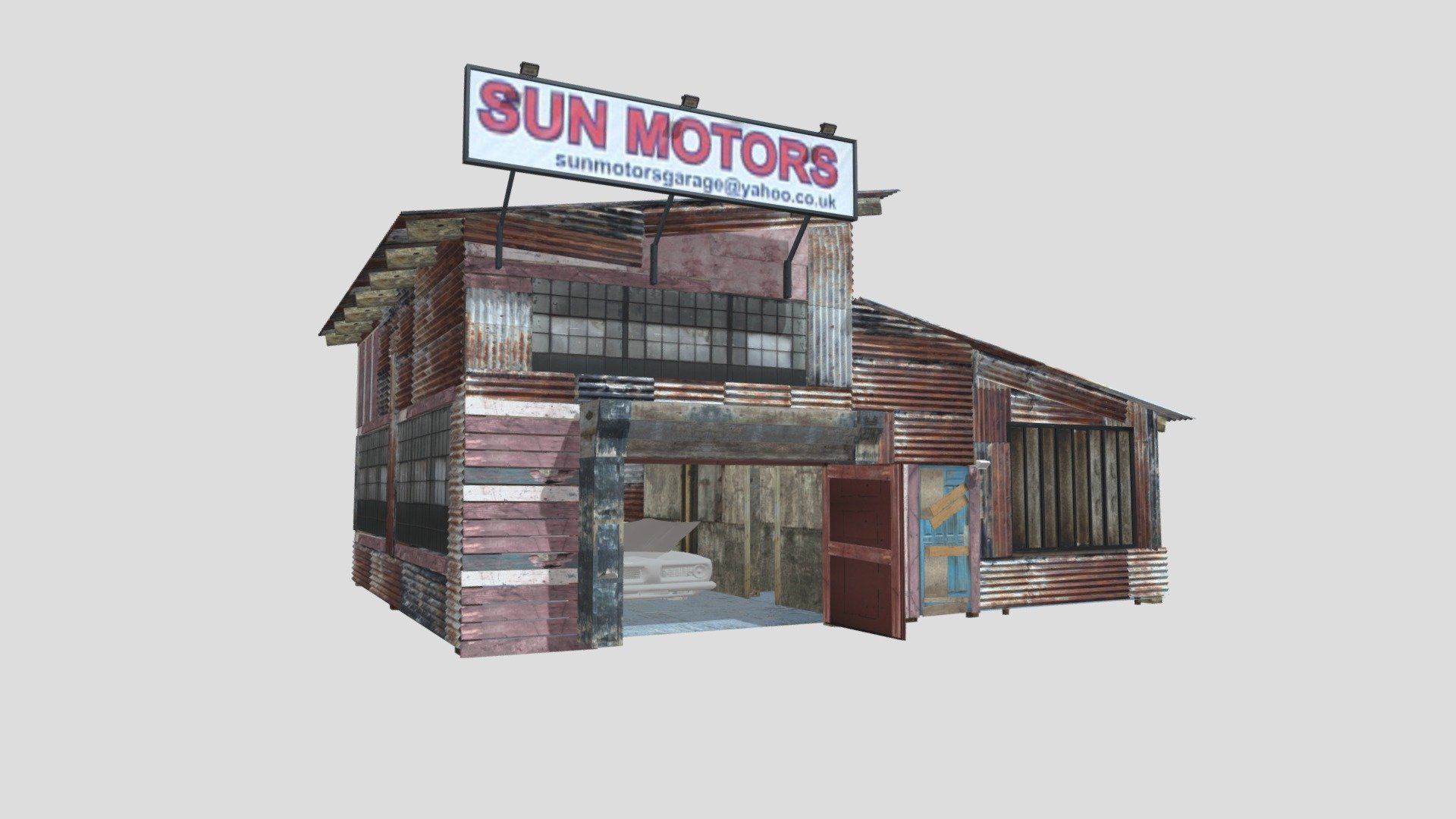 Sun Motor Garage - 3D model by cebisaTheCreator [105a158] - Sketchfab