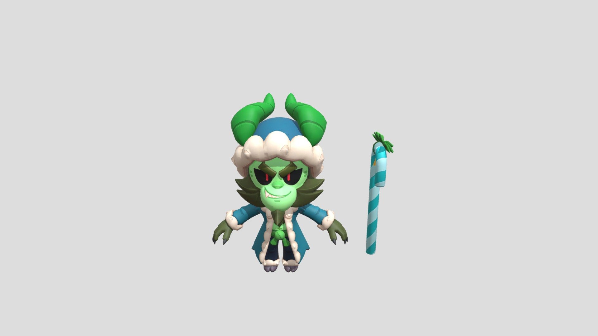 Brawl stars Grouch Mico - Download Free 3D model by Cartoon splash ...