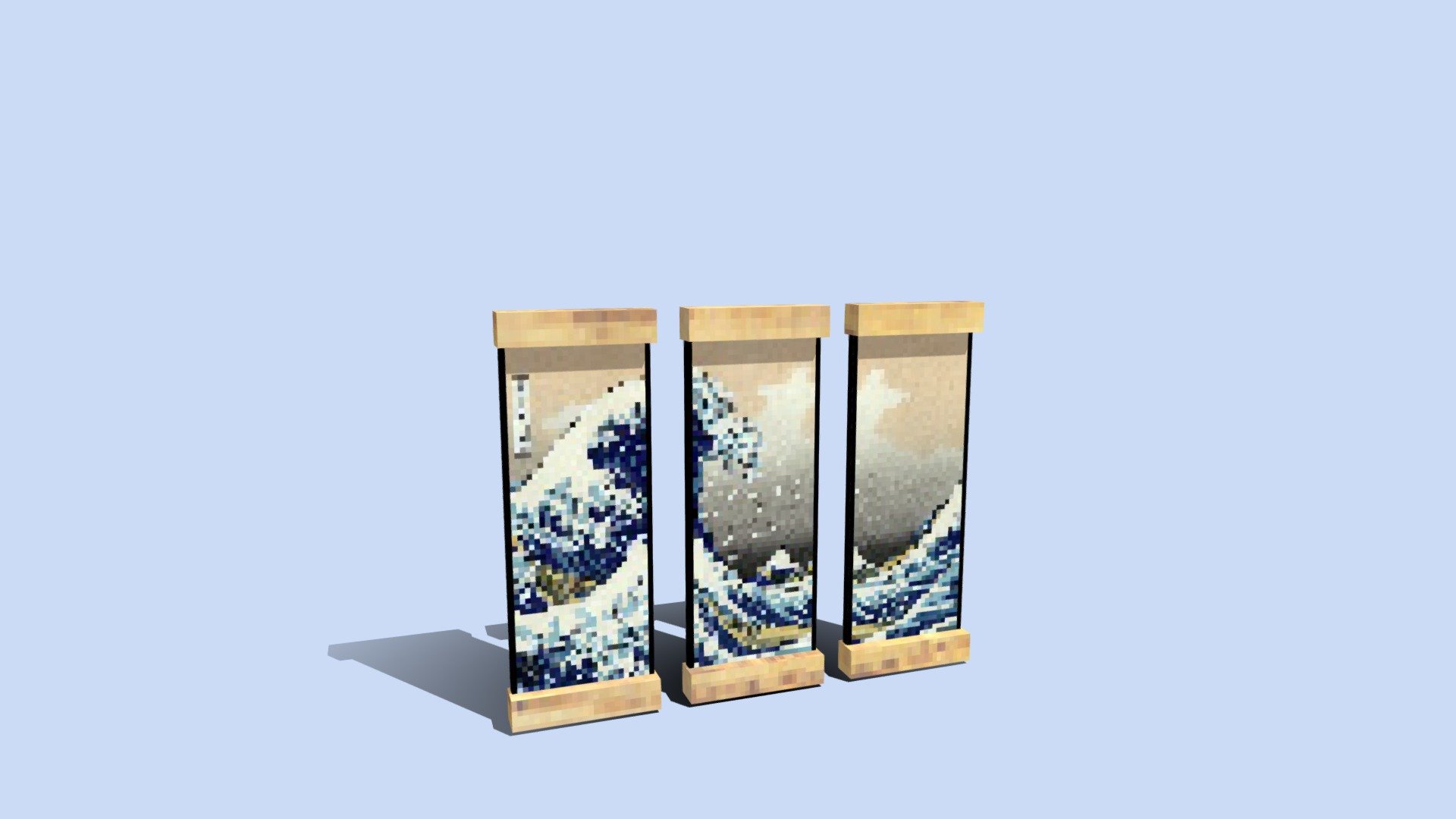Wave Painting - 3D model by glxtxh [105d72b] - Sketchfab