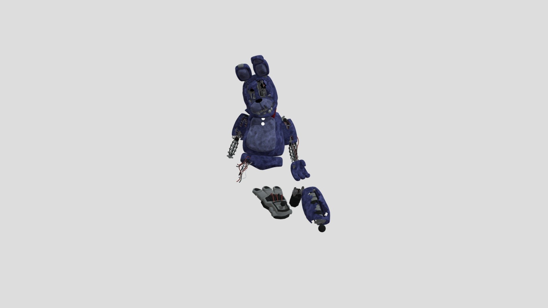 Rotten Withered Bonnie The Bunny Redesign - 3D model by Freddy_Fazbear ...