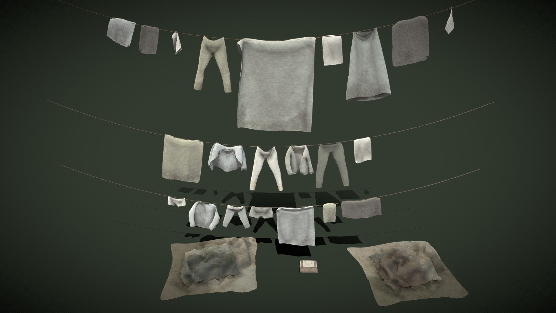 Old Fashioned Laundry - Buy Royalty Free 3D model by Laurie Annis ...